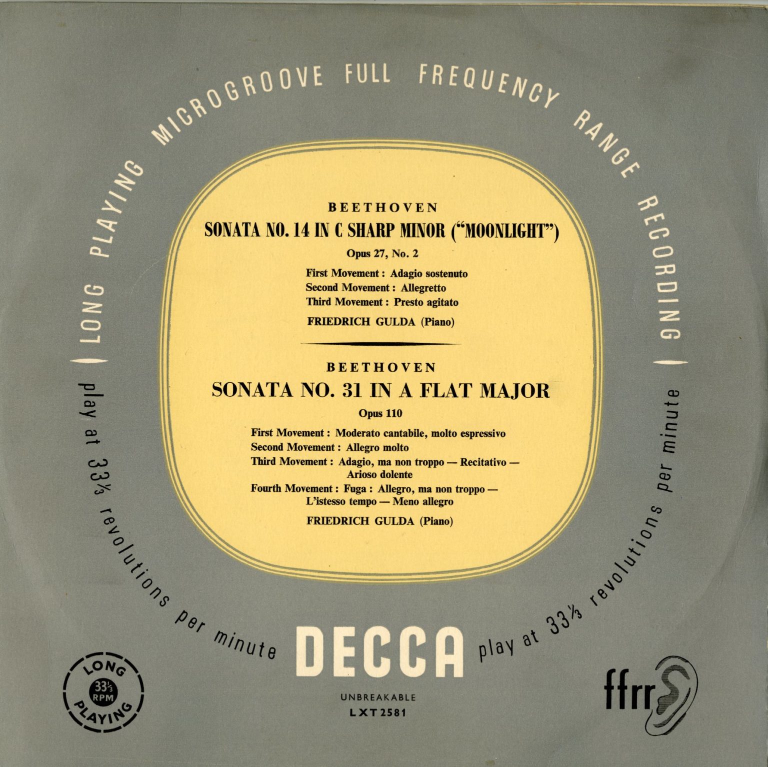 英 DECCA LXT 2581 | La Voce 京都